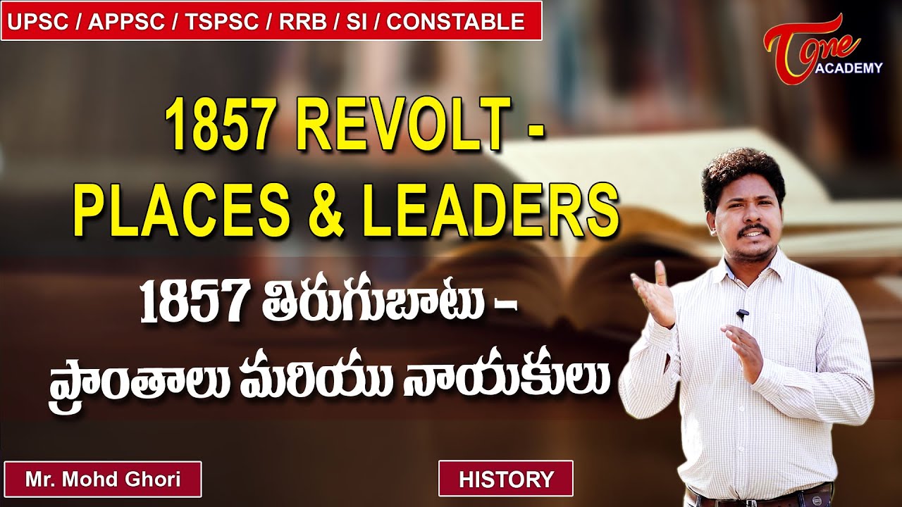 Revolt of 1857 - Places & Leaders - TOne Academy